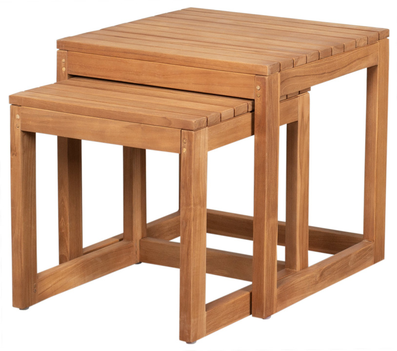 Beistelltische Verwood 2er Set Teak